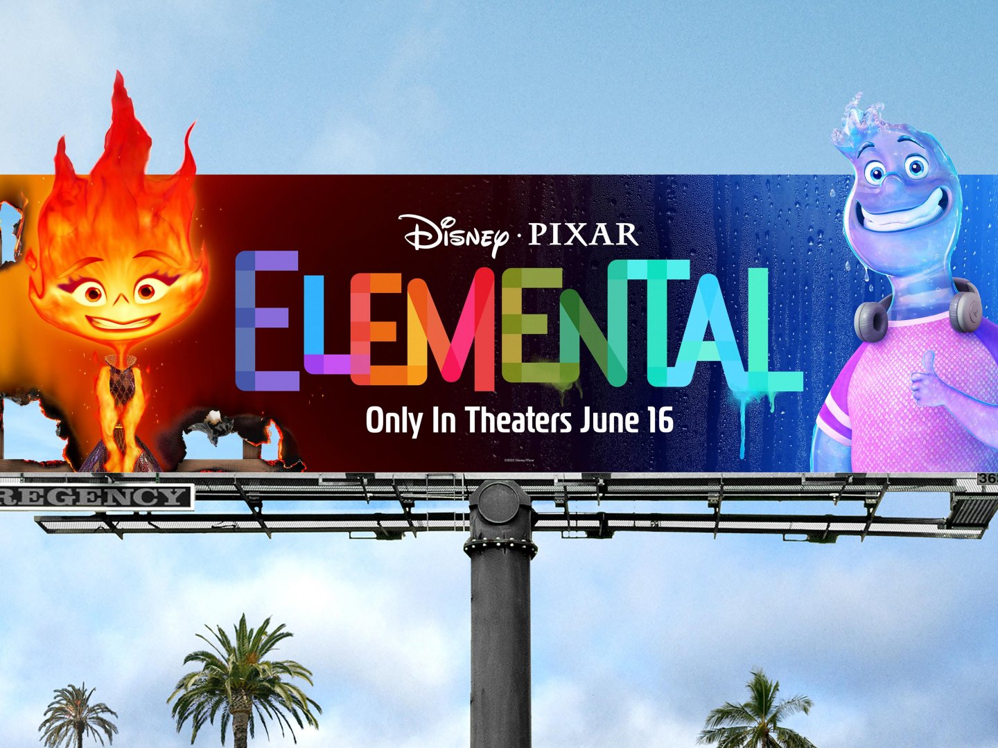Disney/Pixar's Elemental - Disney/Pixar's Elemental | Ember & Wade Billboard | Clios